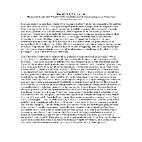 The 80_15_5 Principle | PDF