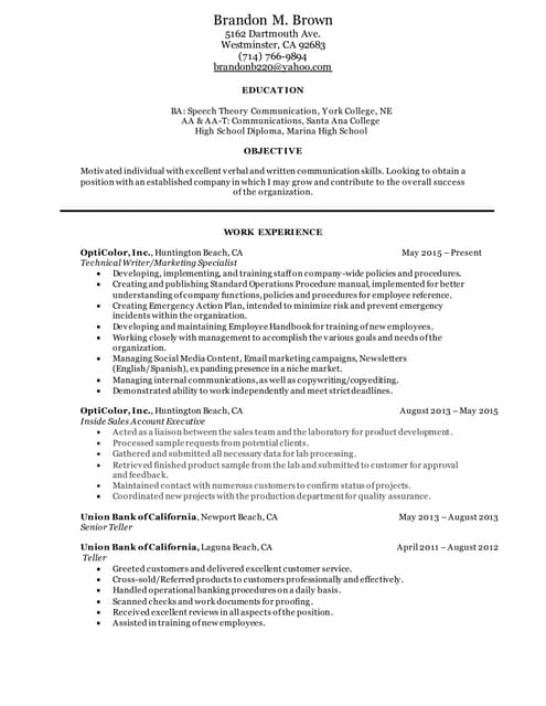 Sam resume 2 | PDF