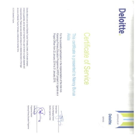 Project Officer Deloitte | PDF