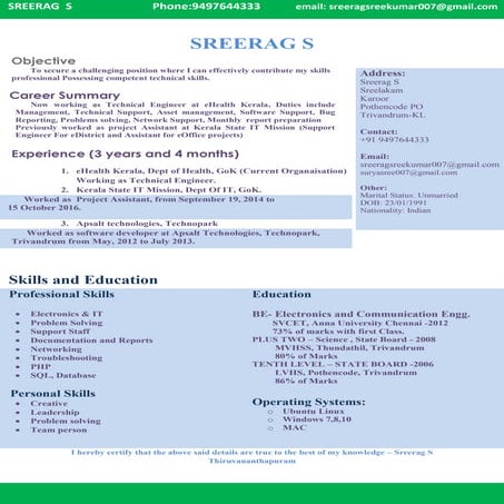 Sreerag | PDF
