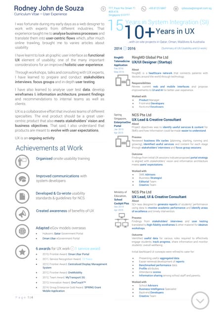 My cv 2000 - 2016 | PDF