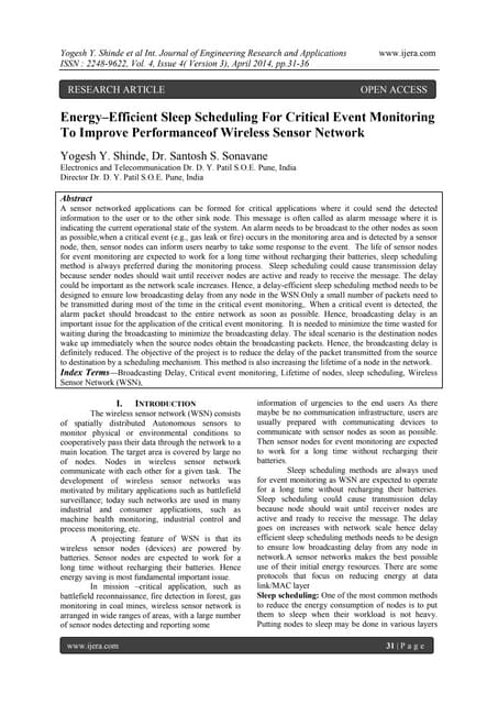 WSN NETWORK -MAC PROTOCOLS - Low Duty Cycle Protocols And Wakeup ...