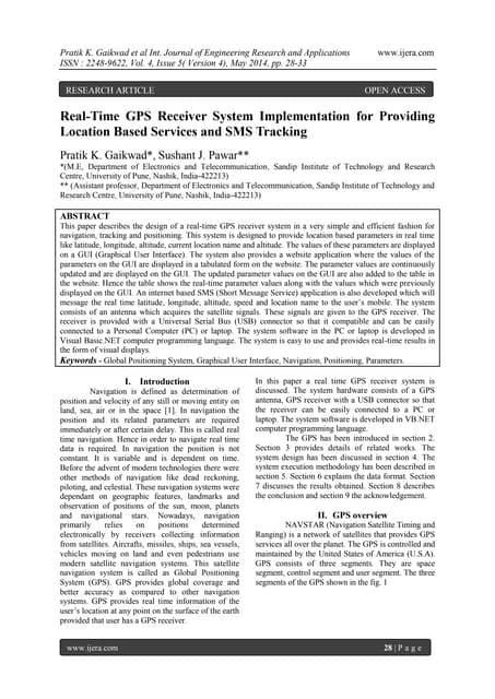 GPS Tracking System.pptx | Auto Navigation Systems | Auto Technology