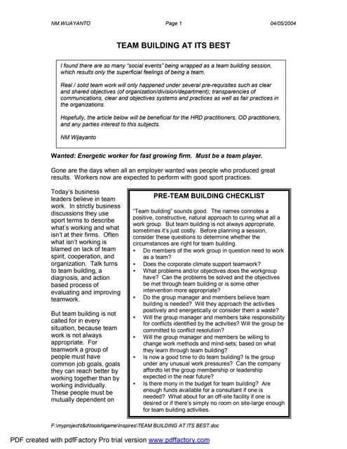 The basics of teamwork and collaboration wbt | PPTX