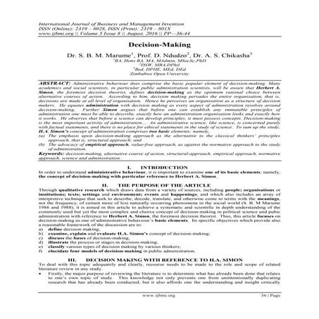 Decision-Making | PDF