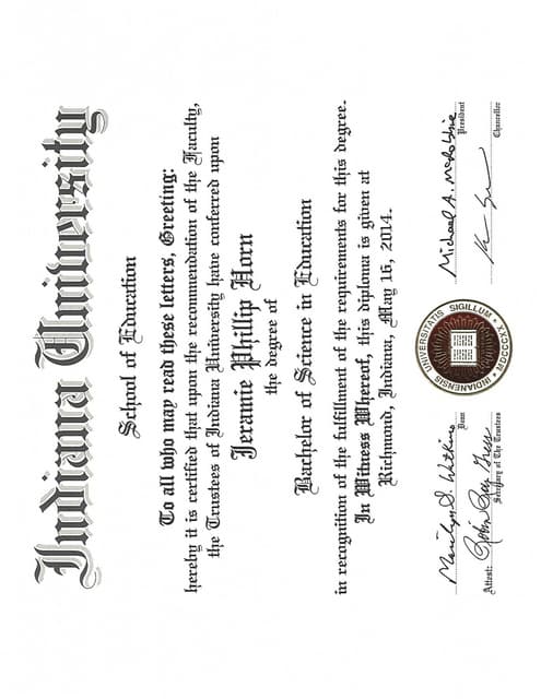 English Diploma Certificate | PDF