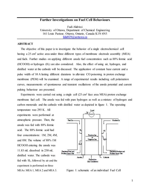 proton exchange membrane fuel cell | PPT | Chemistry | Science