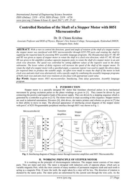 Stepper motor-interfacing | PDF | Computer Peripherals | Computing