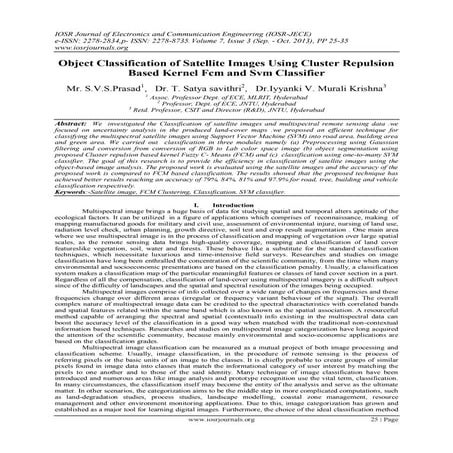 Object Classification of Satellite Images Using Cluster Repulsion Based Kernel Fcm and Svm ...