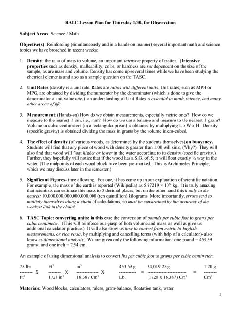 Math chart model lesson