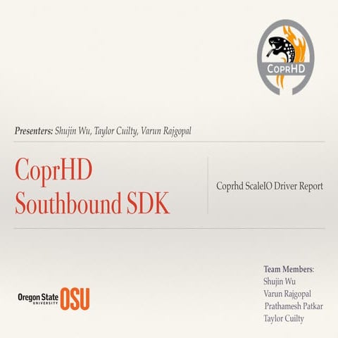 CoprHD-dev-summit-Presentation | PDF | Operating Systems | Computer Software and Applications