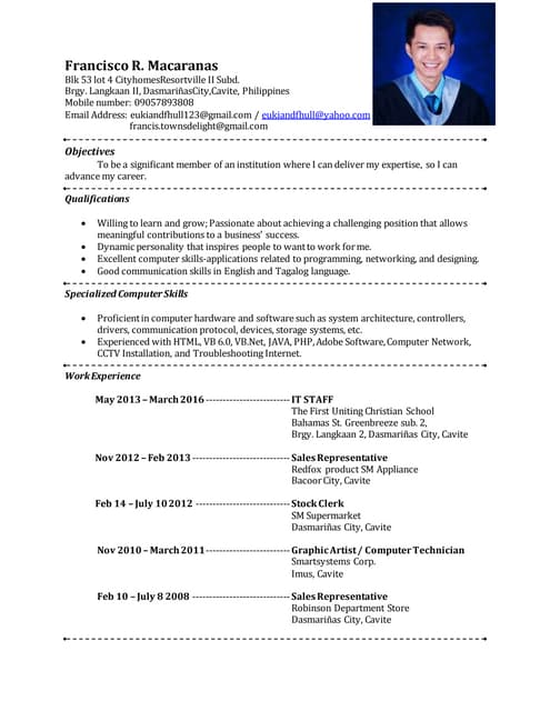 CharisseRamirez-Resume | DOCX | Computing | Technology & Computing
