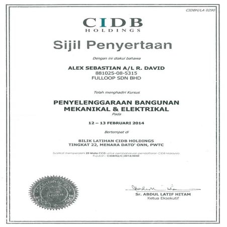 building maintenance m&e cert | PDF