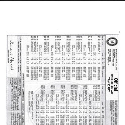 MTC Transcript | PDF