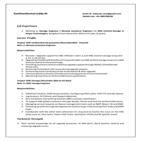 stroage resume | DOCX | Data Storage and Warehousing | Computing