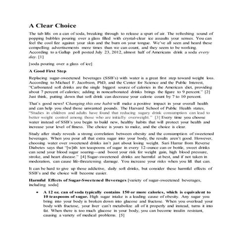 A Clear Choice | PDF