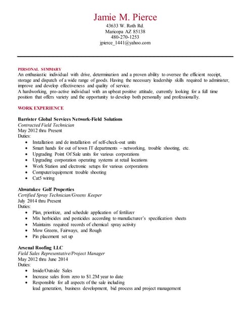 Terry Dolieslager Resume October 1,2015-final copy | PDF