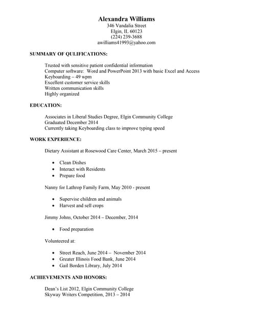 my resume | DOC