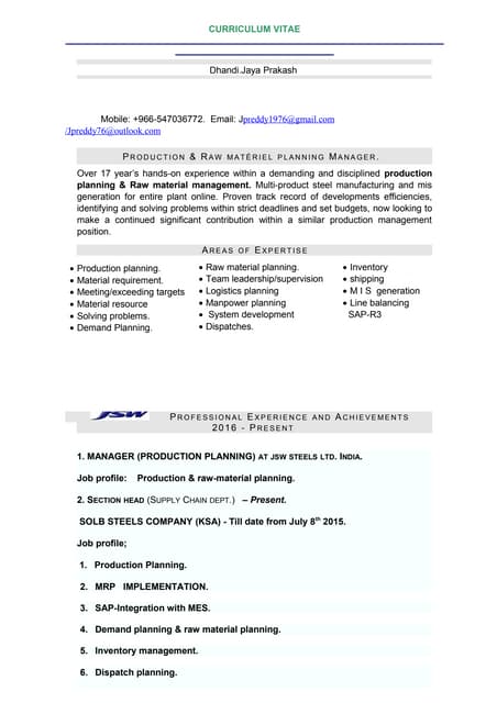 Resume for PPC | DOC | Logistics | Business