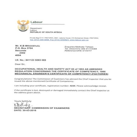 GCC certificate | PDF