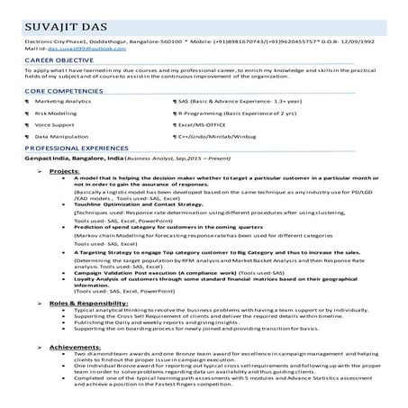 SUVAJIT DAS cv | PDF