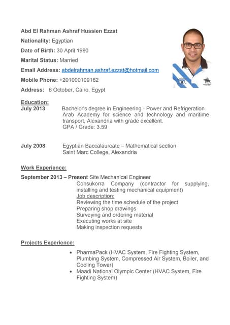 Cv alexandre houssard english | DOC
