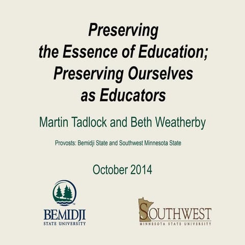 preserving the essence of education | PPTX