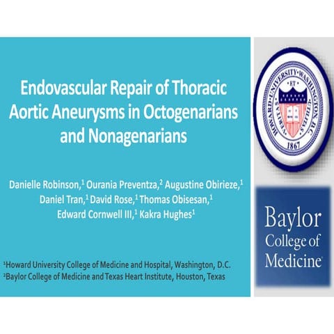 TEVAR Octogenarian QuickShot Hughes | PPTX