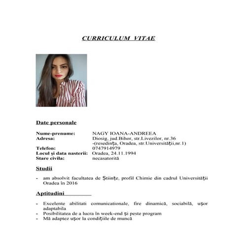 CV_tip_simplu | PDF