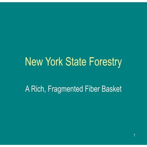 Forest Action Plan... Forest Utilization, McClure | PPTX