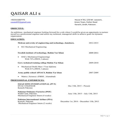 QAISAR ALI ENGINEER | PDF