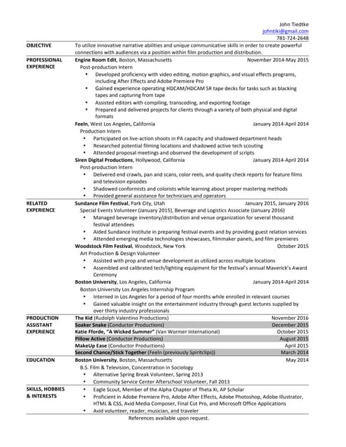 Adam Slemon Assistant Editor Resume | PDF