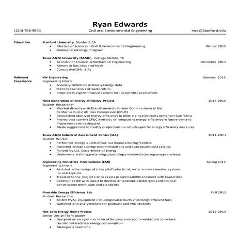 Benjamin J Barry Resume | DOCX