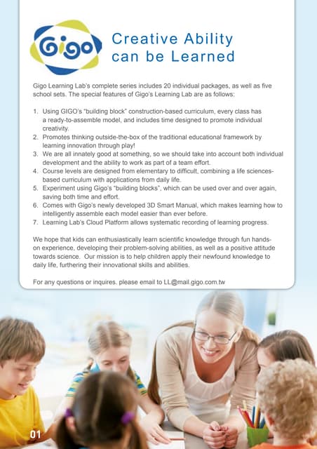 Gigo Learning Lab brochure | PDF | Education industry | Industries