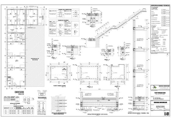 Estructuras bloque a, b y c, ok e-02 det cim a | PDF | Civil Engineering Industry | Industries