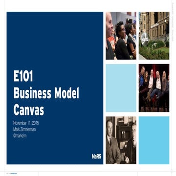 Business Model Canvas - Entrepreneurship 101 | PDF