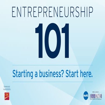 Introduction to Entrepreneurship 101/Finding and Validating Your Idea ...