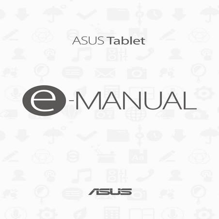 ASUS ZenPad 10 Manual / User Guide ‏(Z300C) | PDF