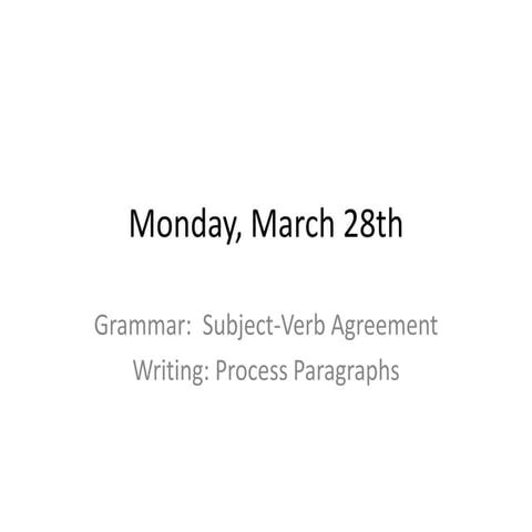 E10 march28 2011 | PPTX | Homework and Study | Education