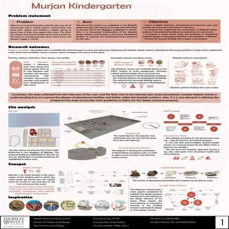Murjan kindergarten design proposal | HWU-E11FP | PDF