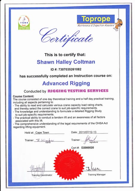 AWS CWI QC1 Certificate | PPT