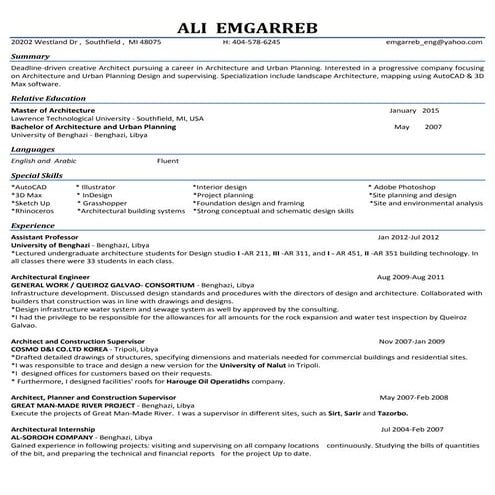Ali Resume | PDF