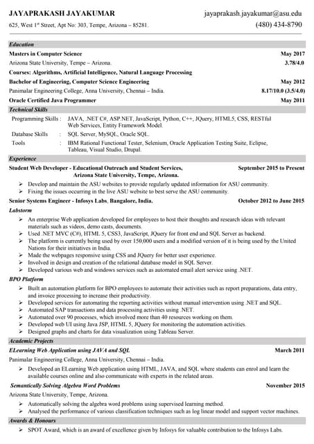 JeyaKrishnan_CV | PDF