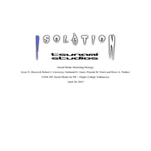 Isolation Group Project (final draft) | PDF