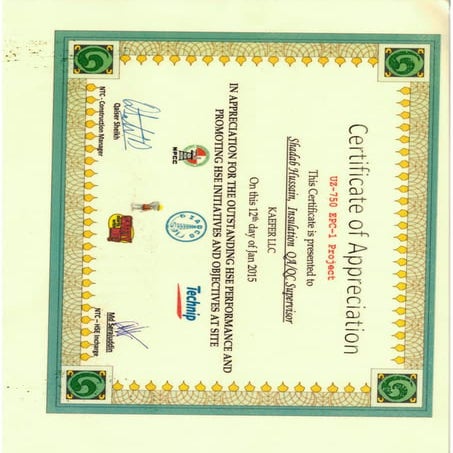 OFFSHORE CERTIFICATE | PDF