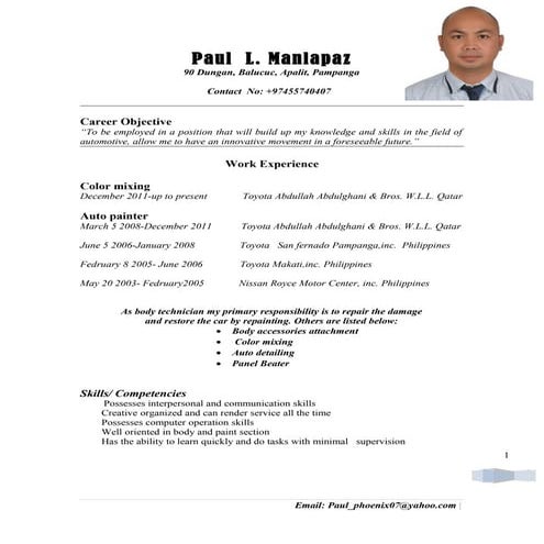 cv Paul | PDF