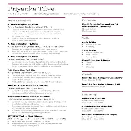 bethany current resume | DOC