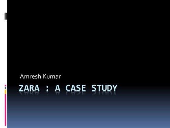 Zara store design | PPTX