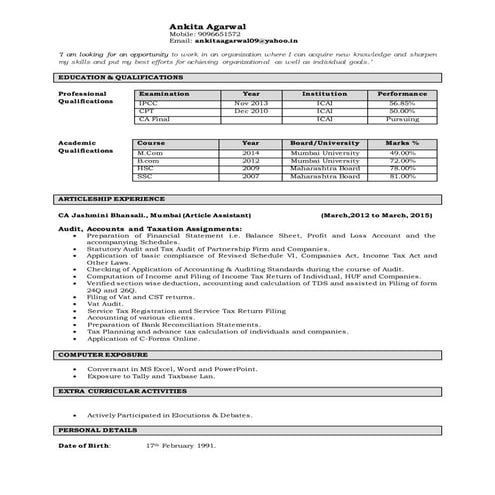 Resume_Ankita (1) | DOCX