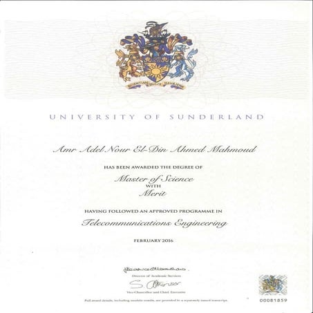 MSc Certificate | PDF